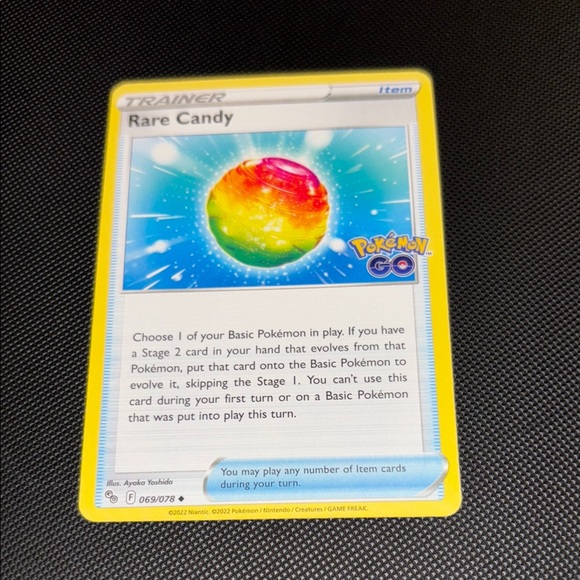 Pokemon | Other | Pokemon Trainer Card With Colorful Rare Candy | Poshmark